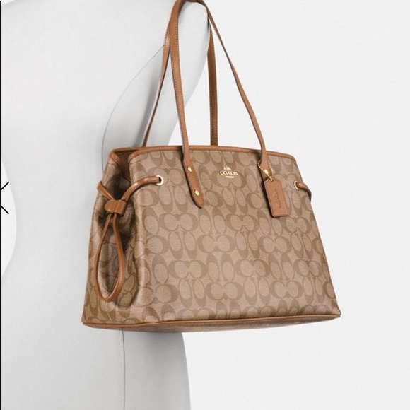 Coach | Bags | Coach Drawstring Carryall In Signature Canvas | Poshmark